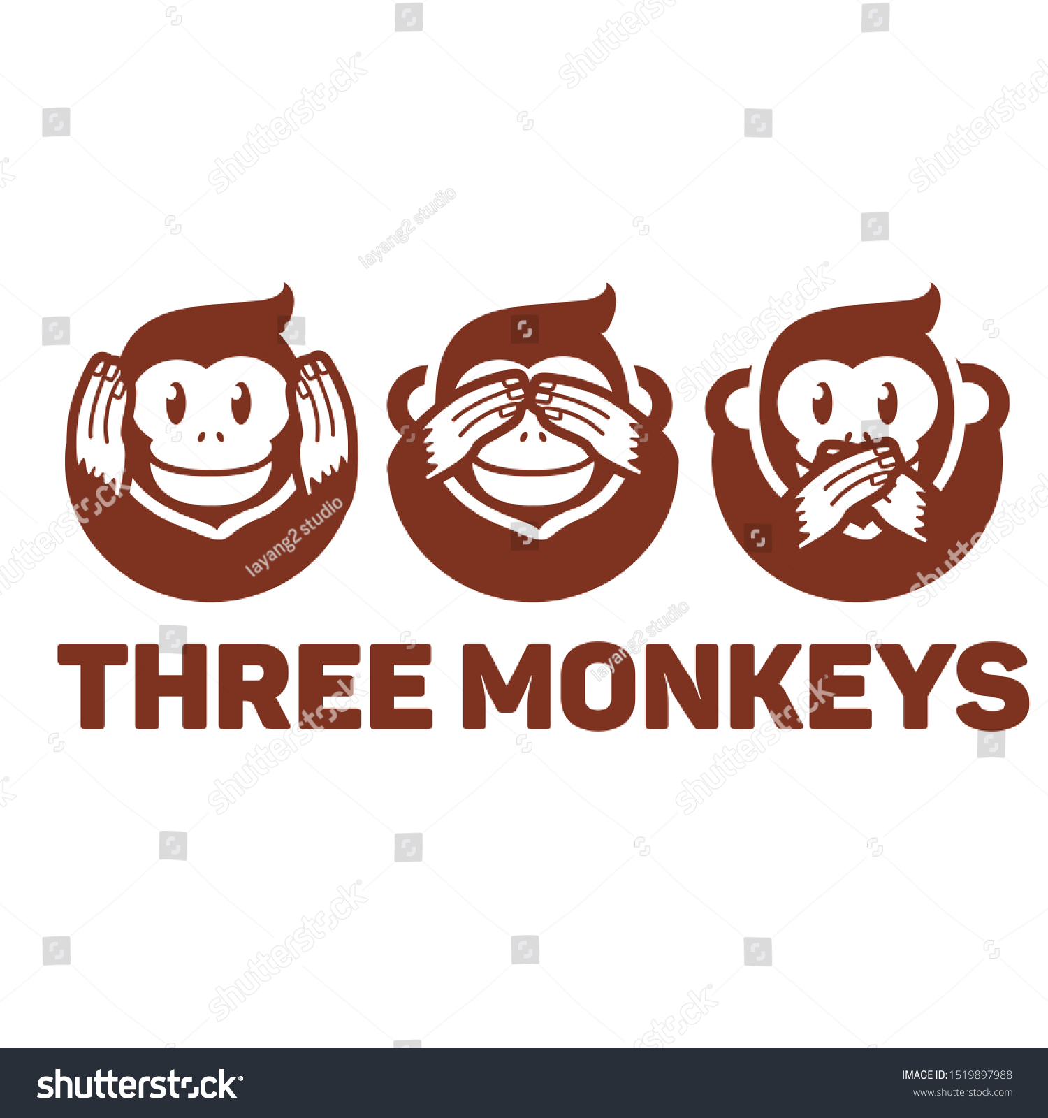 Tree Monkeys Logo Design Template Vector: Vector có sẵn (miễn phí bản ...