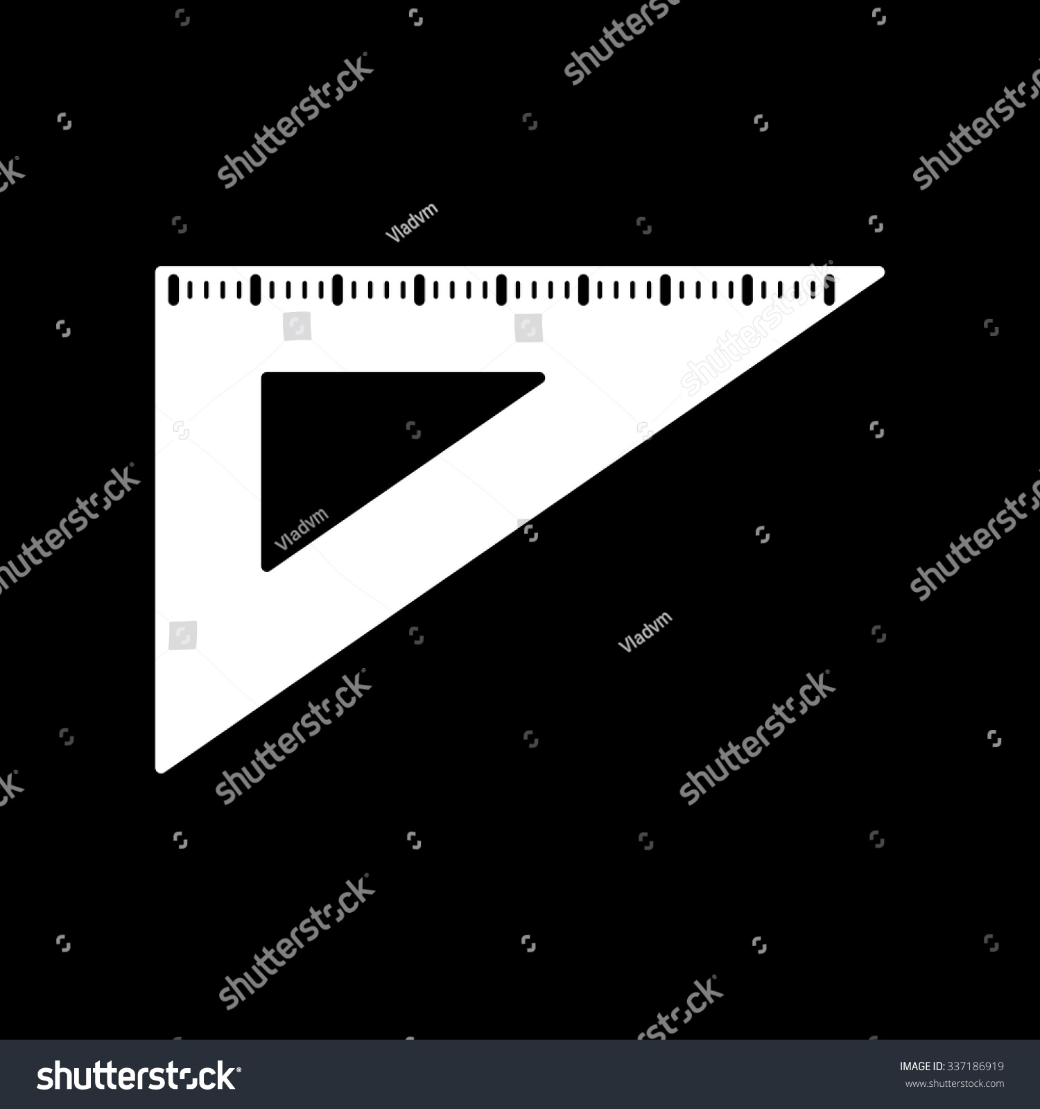 Triangle Icon Triangle Symbol Flat Vector Stock Vector (Royalty Free ...