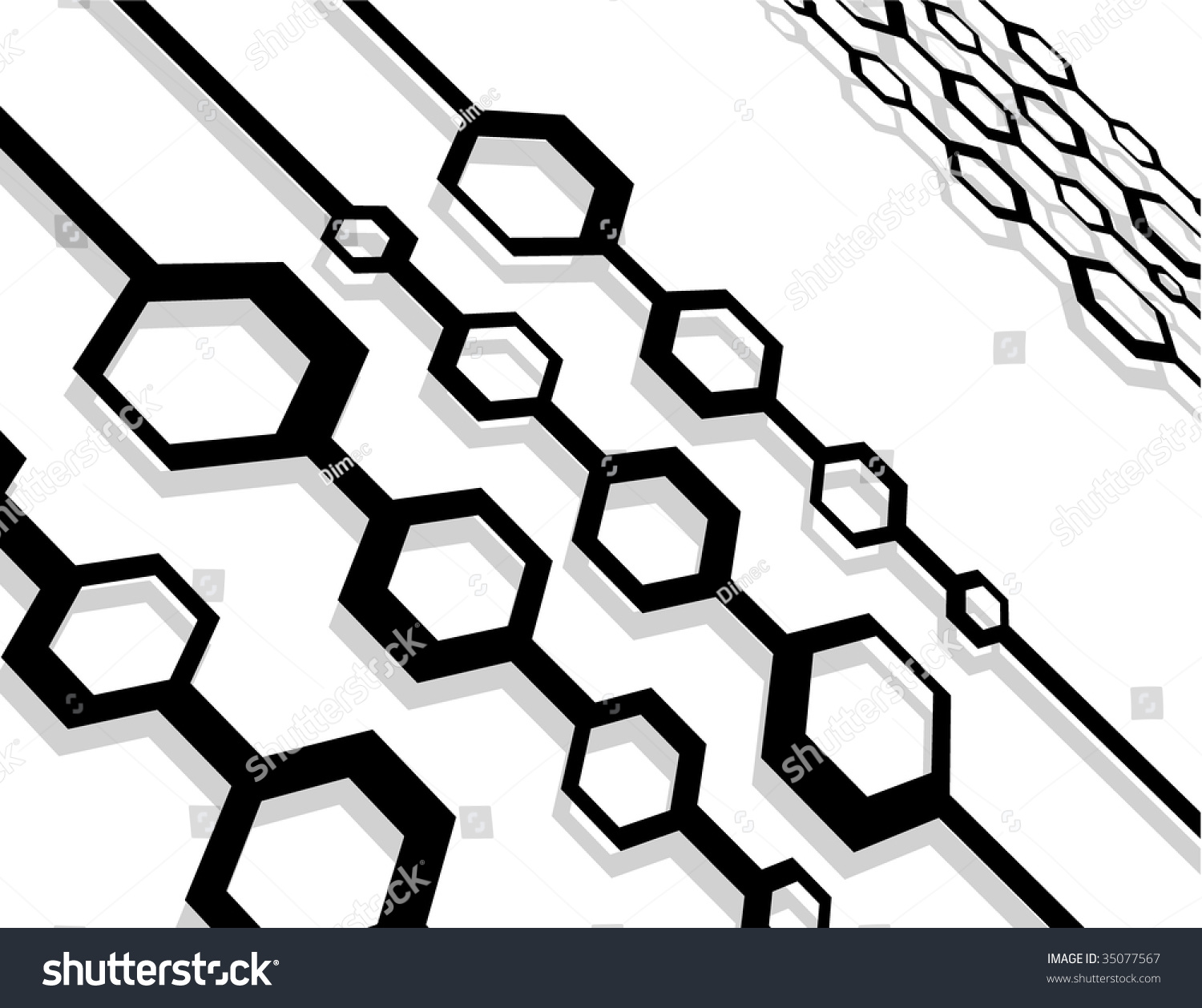 Vector Black White Abstract Background Stock Vector (Royalty Free ...