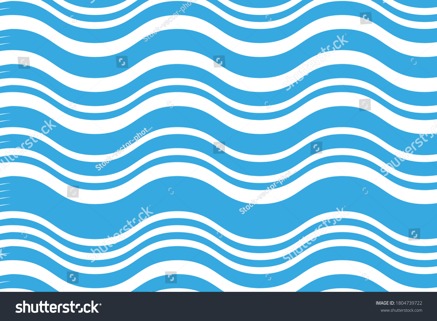 Waves Graphic Pattern Blue Waves Drawn Stock Vector (Royalty Free ...