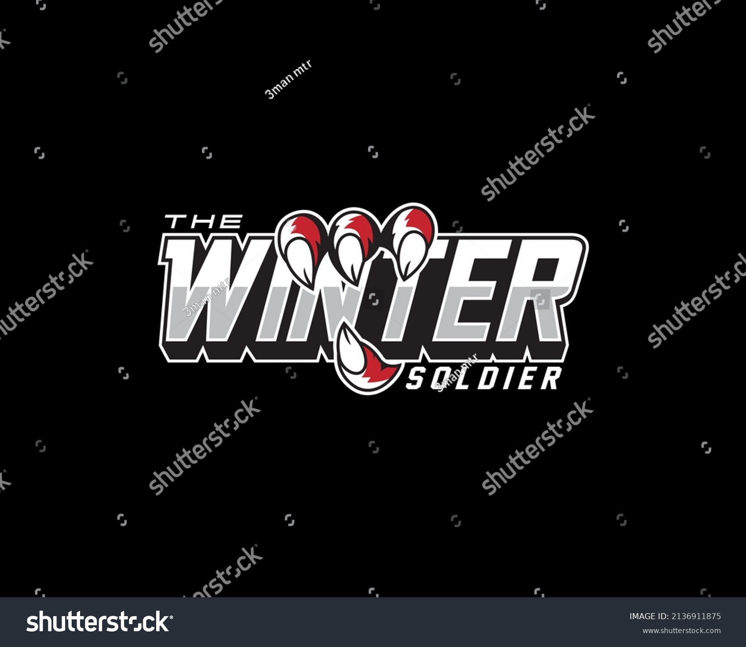 Winter Soldier Vector Design Stock Vector (Royalty Free) 2136911875 ...