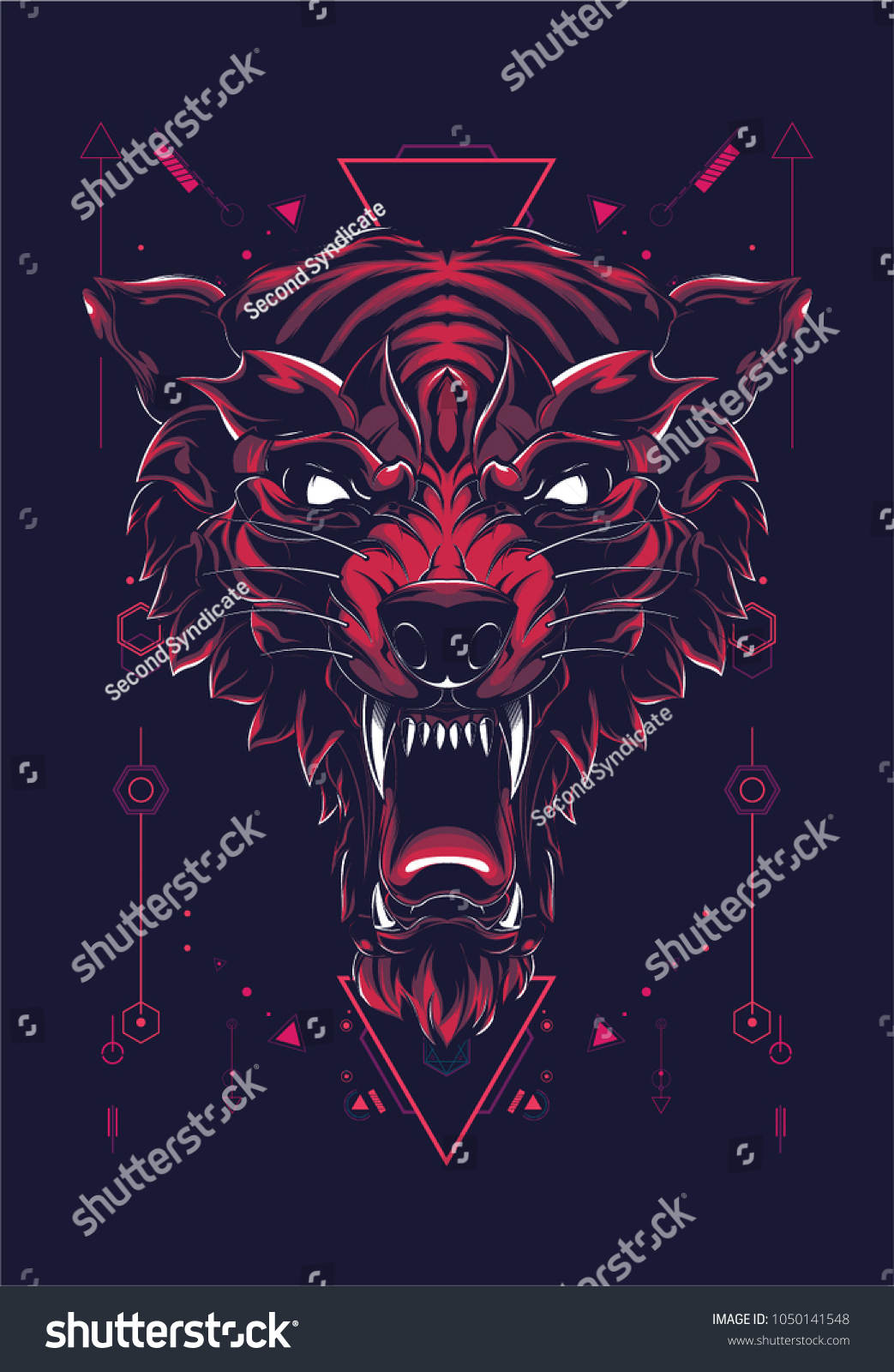Wolf Sacred Geometry Stock Vector (Royalty Free) 1050141548 | Shutterstock