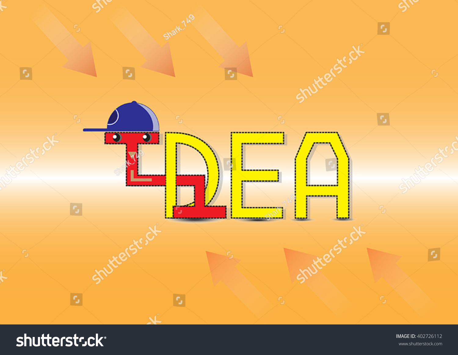Word Idea Idea Vector Illustration Concept Stock Vector (Royalty Free ...