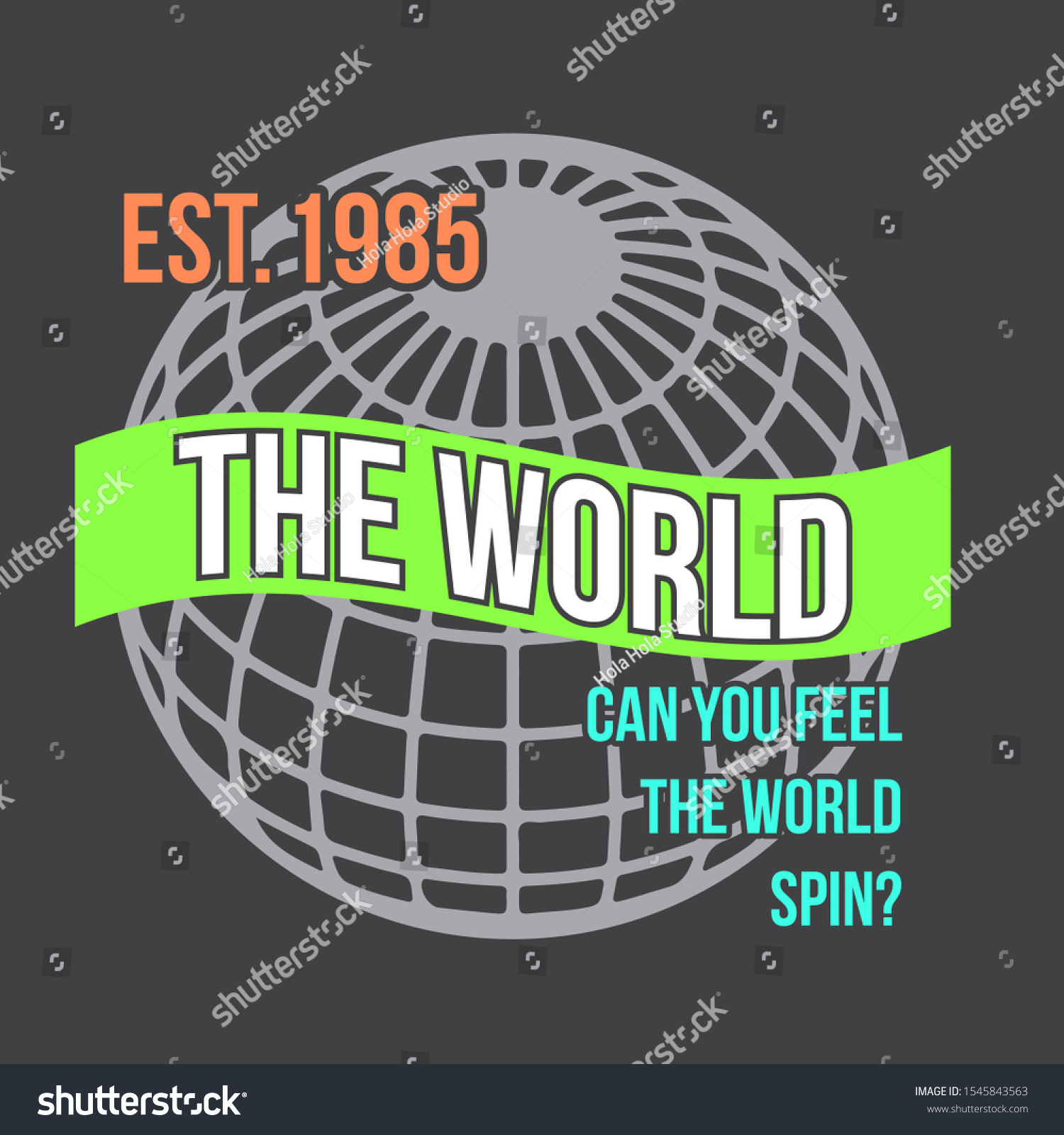 World Slogan Print Vector Text Stock Vector (Royalty Free) 1545843563 ...