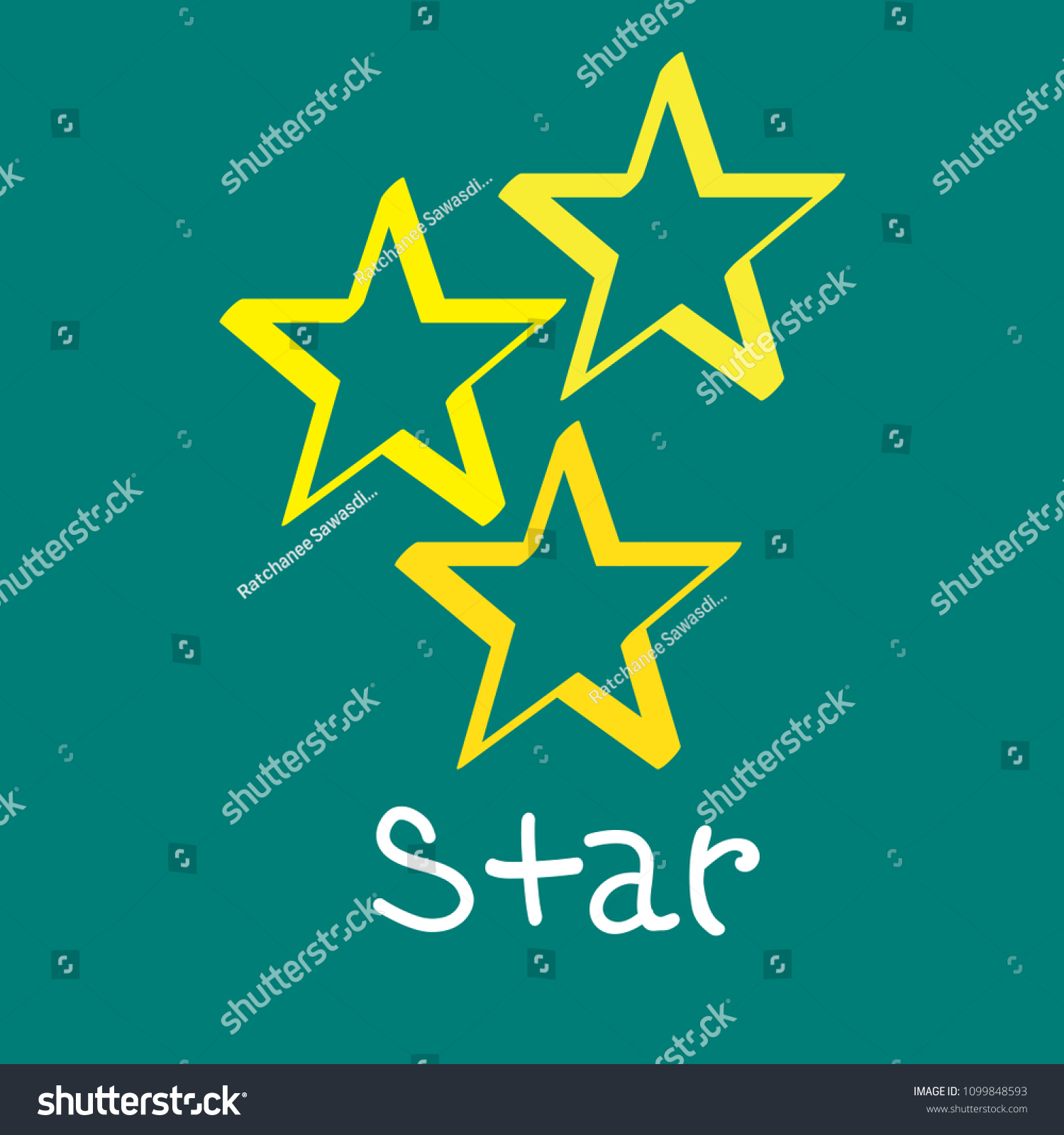 Yellow Star Logo Vector: เวกเตอร์สต็อก (ปลอดค่าลิขสิทธิ์) 1099848593 ...