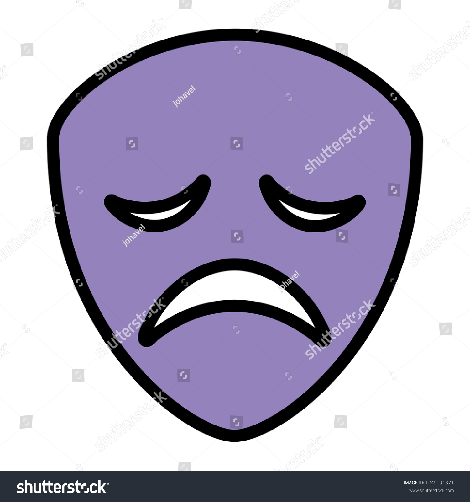 Theater Faces Design Stock Vector (Royalty Free) 1249091371 | Shutterstock