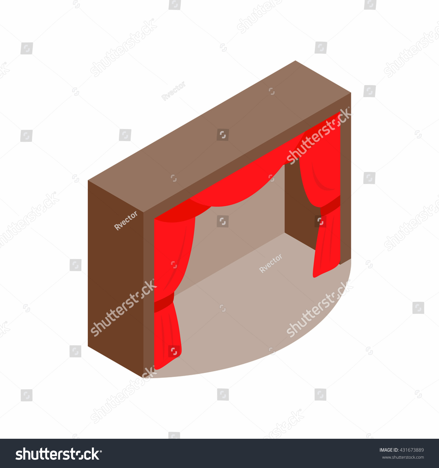 Theater Stage Icon Stock Vector (Royalty Free) 431673889 | Shutterstock