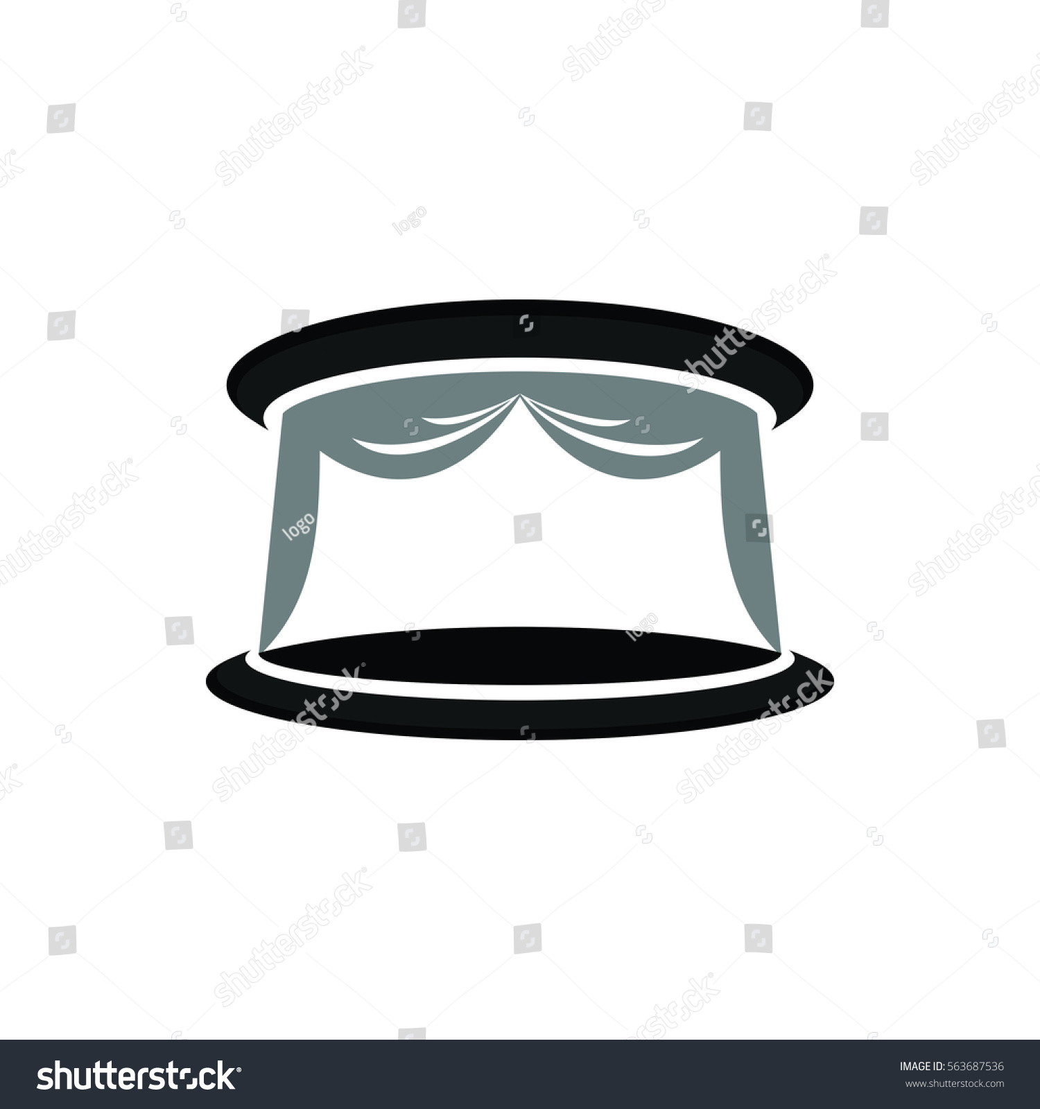 Theater Stage Icon Logo Vector 스톡 벡터(로열티 프리) 563687536 | Shutterstock