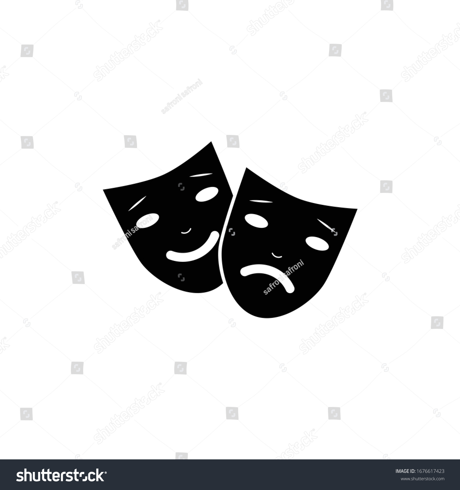 Theatrical Symbol Vector Eps 10 Stock Vector (Royalty Free) 1676617423