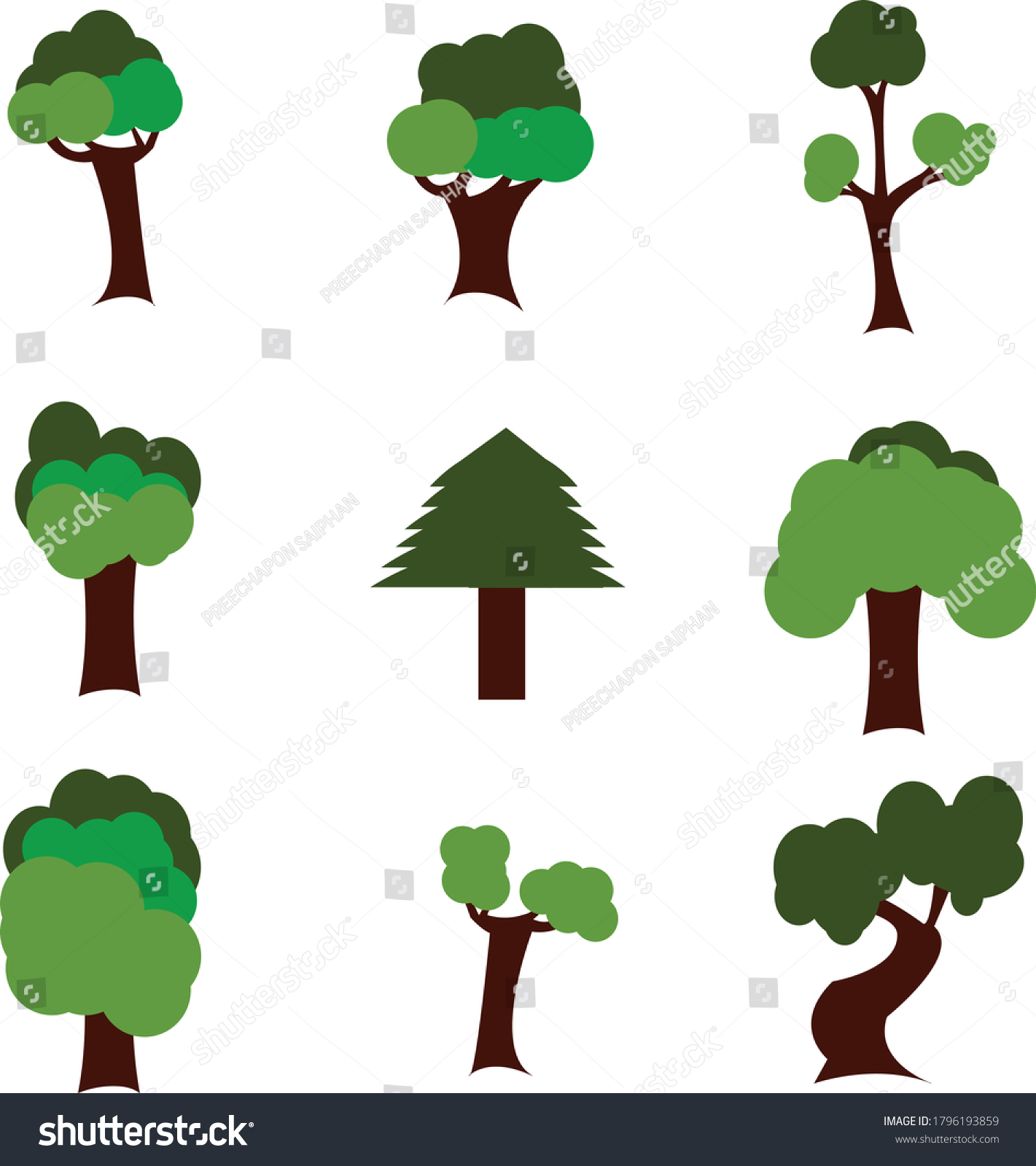 Thee Vector Icon Set Wood Stock Vector (Royalty Free) 1796193859 ...