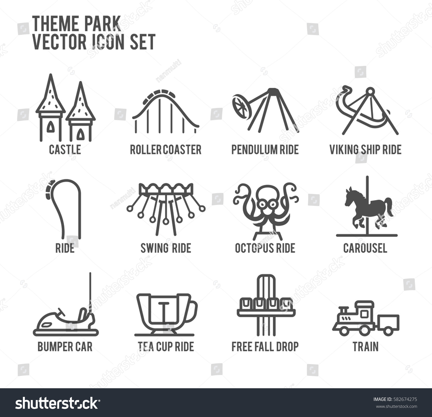6,894 Roller coaster icon Images, Stock Photos & Vectors | Shutterstock