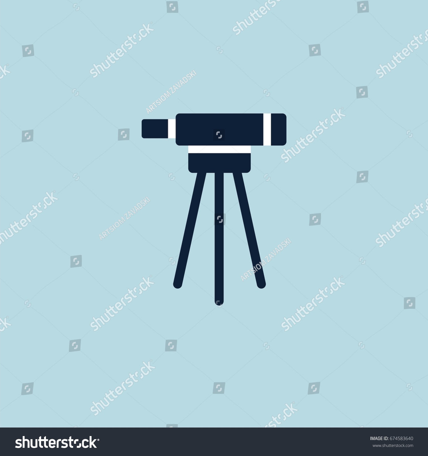 Theodolite Vector Icon Stock Vector (Royalty Free) 674583640 | Shutterstock