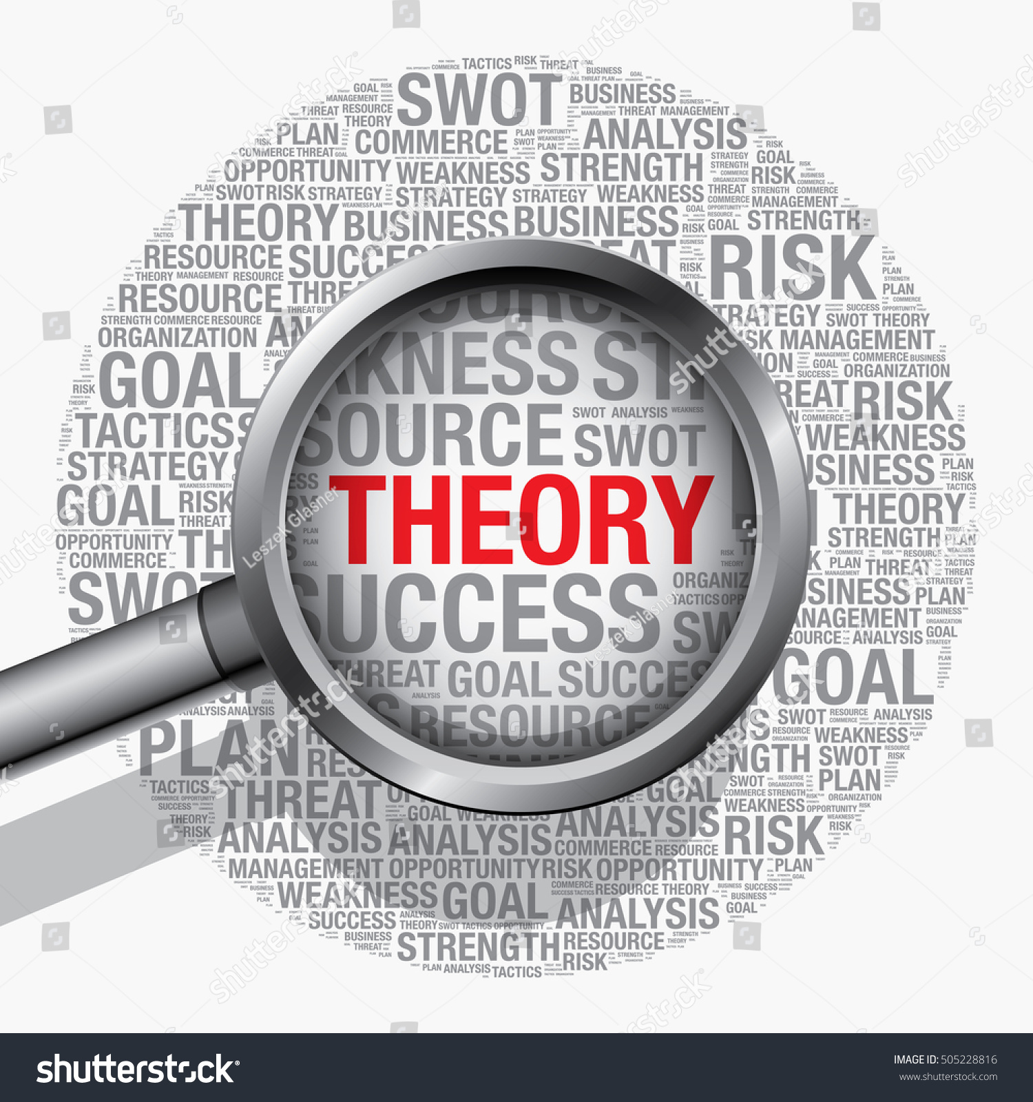 Theory Word Cloud Business Concept Vector Stock Vector (Royalty Free ...