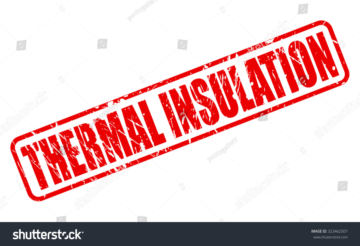 Thermal Insulation Red Stamp Text On Stock Vector (Royalty Free) 323462507