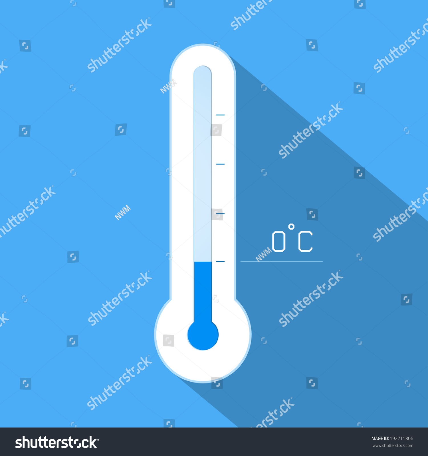 Thermometer Cool Winter Temperature Vector Illustration Stock Vector ...