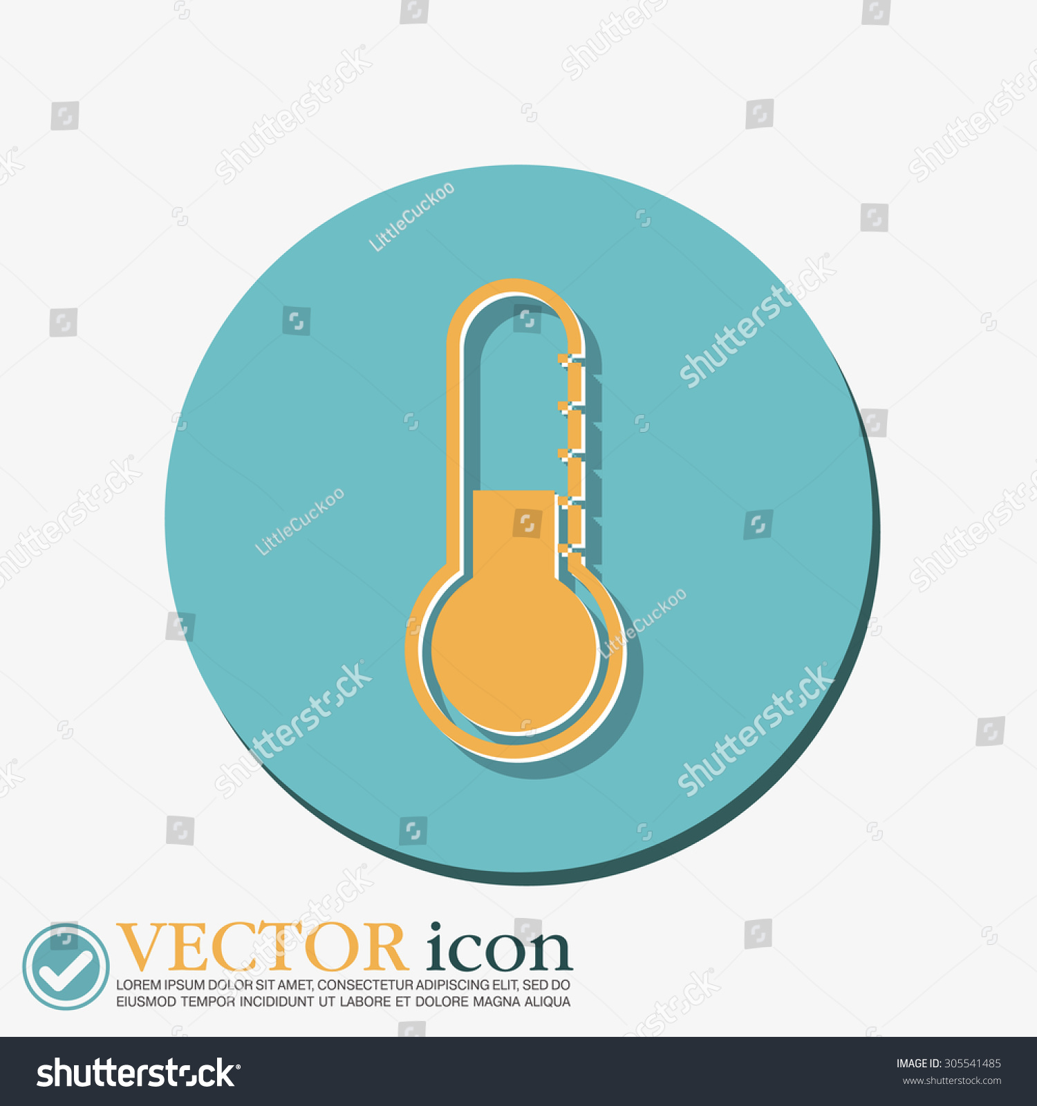 Thermometer Icon Temperature Symbol Stock Vector (Royalty Free ...