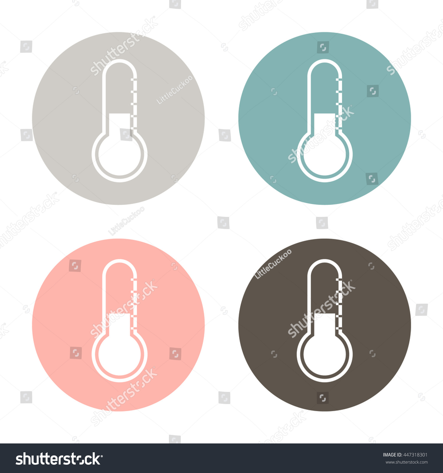 Thermometer Icon Temperature Symbol Stock Vector (Royalty Free ...