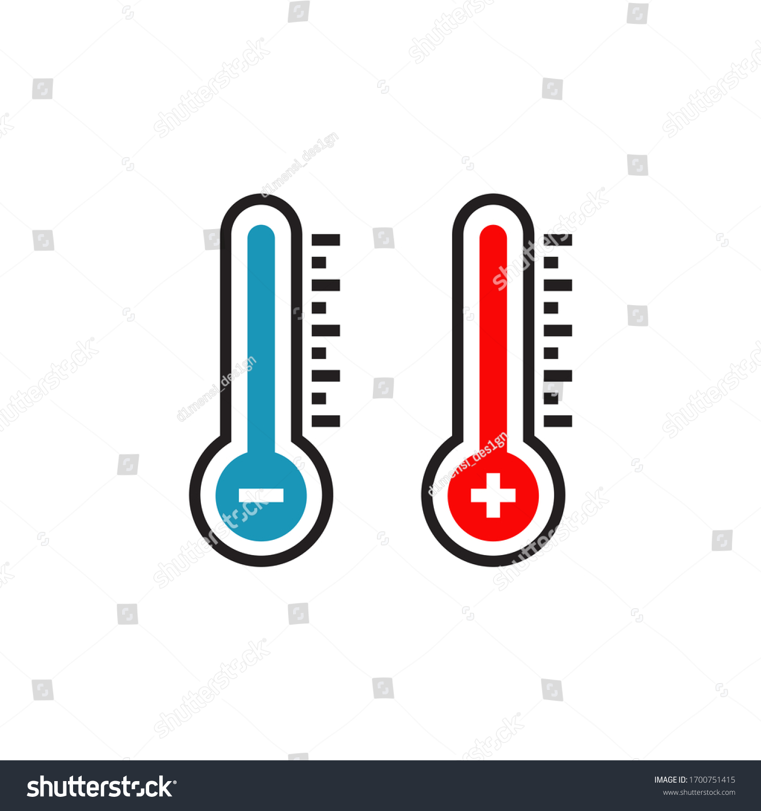 Thermometer Symbol Icon Logo Design Vector Stock Vector (Royalty Free ...