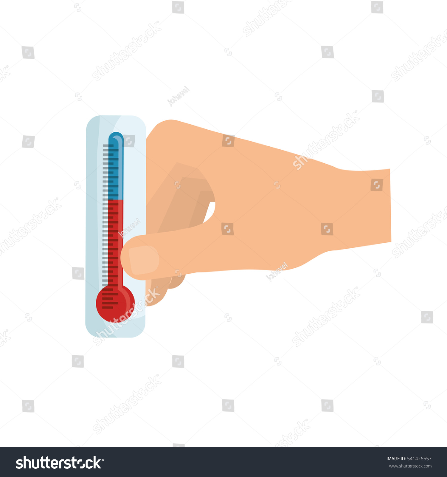 Thermometer Temperature Scale Icon Vector Illustration Stock Vector ...
