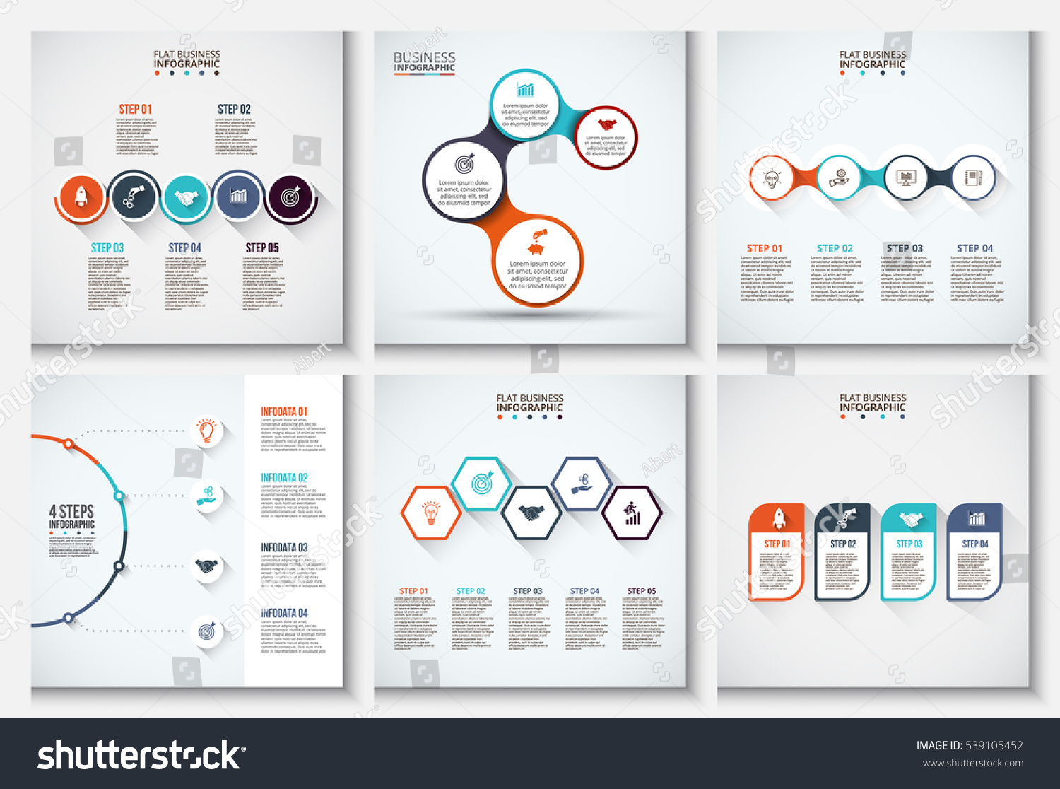 Thin Line Flat Elements Set Infographic Stock Vector (Royalty Free ...