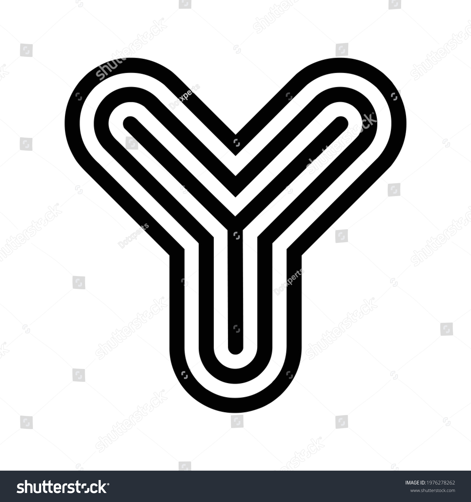 Thin Lines Elegant Letter Y Logo Stock Vector (Royalty Free) 1976278262 ...