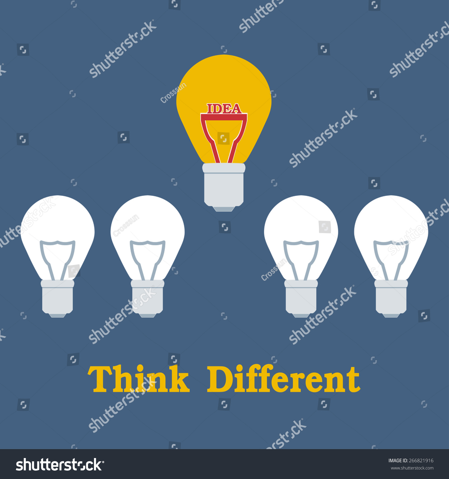 Think Different Idea Vector Illustration Stock Vector (Royalty Free ...