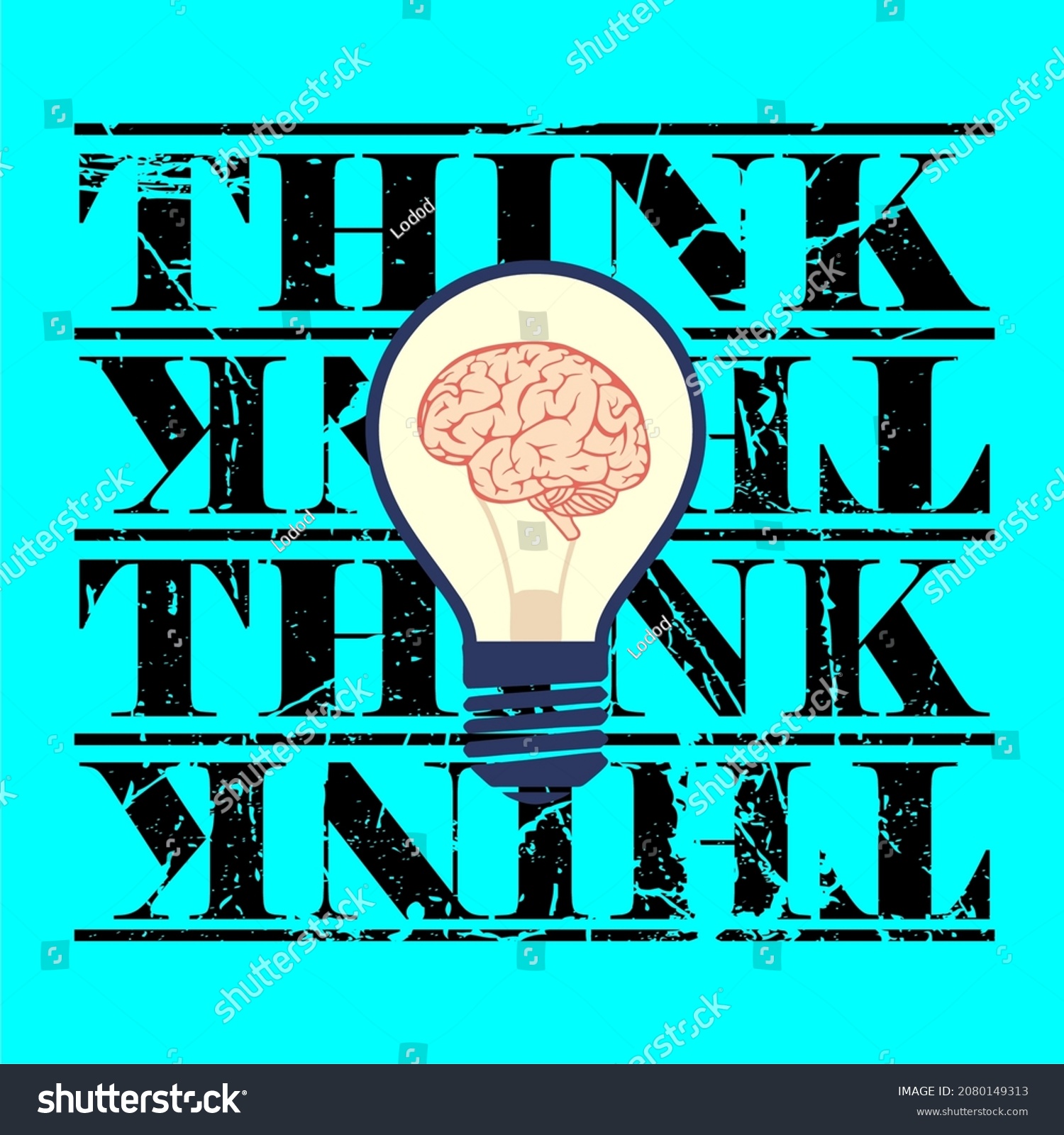 Think Think Think Idea Abstract Art Stock Vector (Royalty Free ...