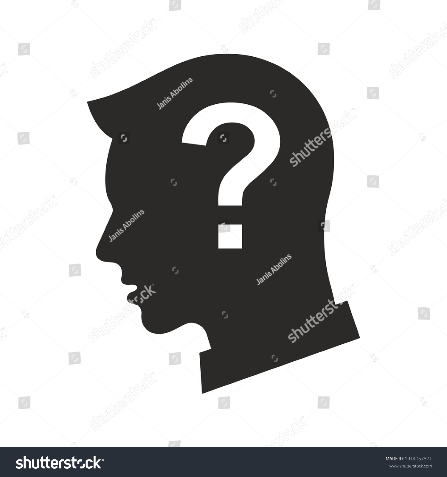 15,457 Confused head icon Images, Stock Photos & Vectors | Shutterstock