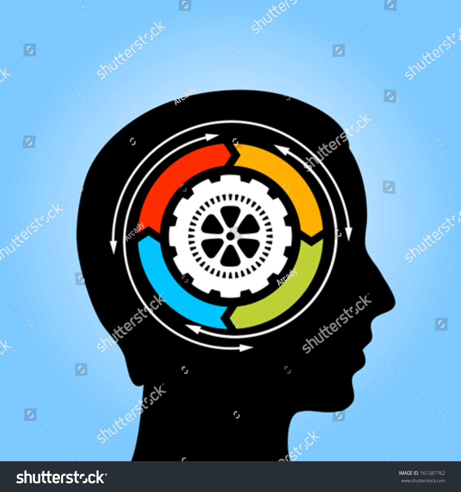 Thinking Symbol Vector Clip Art 库存矢量图（免版税）161387762 | Shutterstock