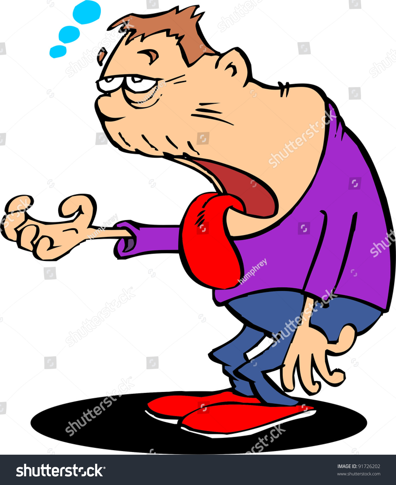 Thirsty Man Stock Vector (Royalty Free) 91726202 | Shutterstock