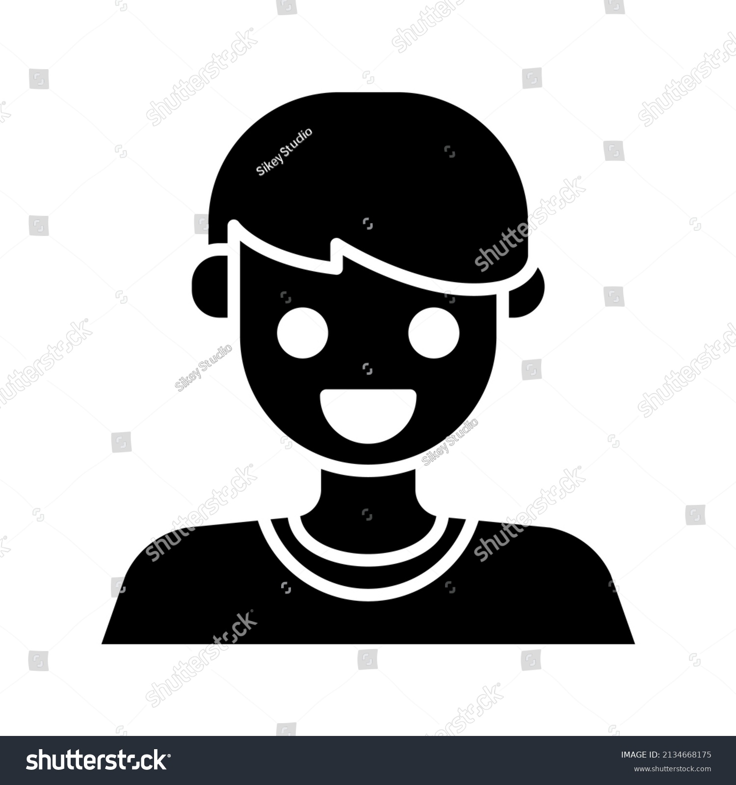 This People Expression Icon Using Solid Stock Vector (Royalty Free ...