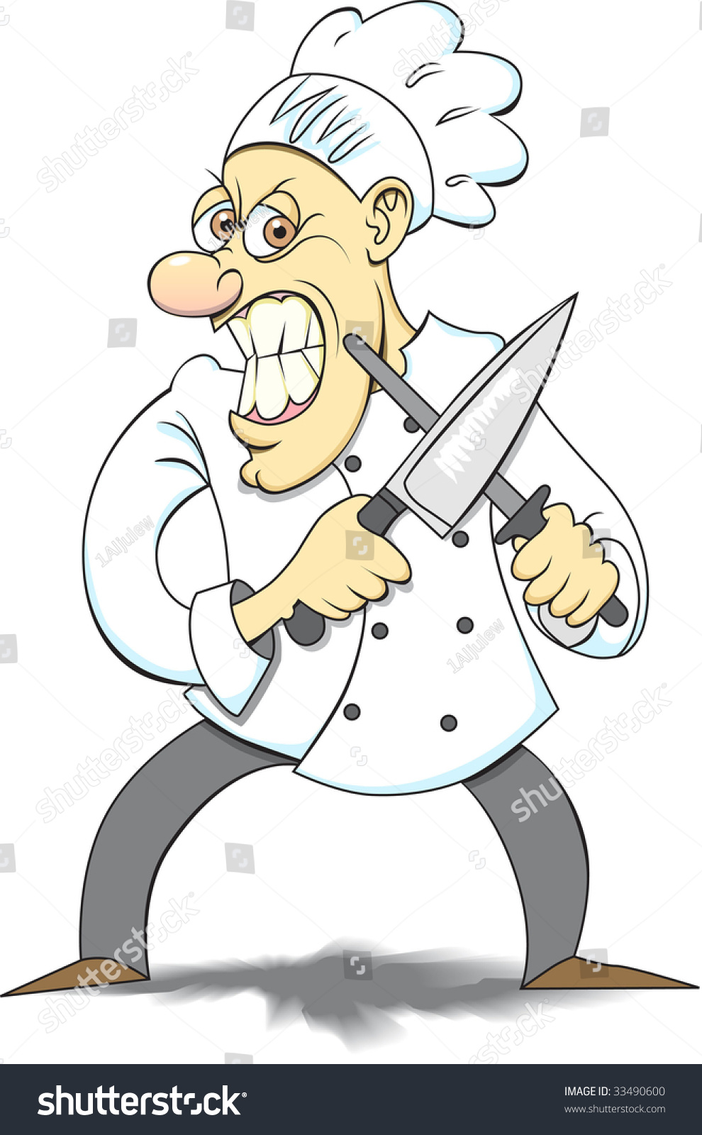 This Angry Chef Stock Vector (Royalty Free) 33490600