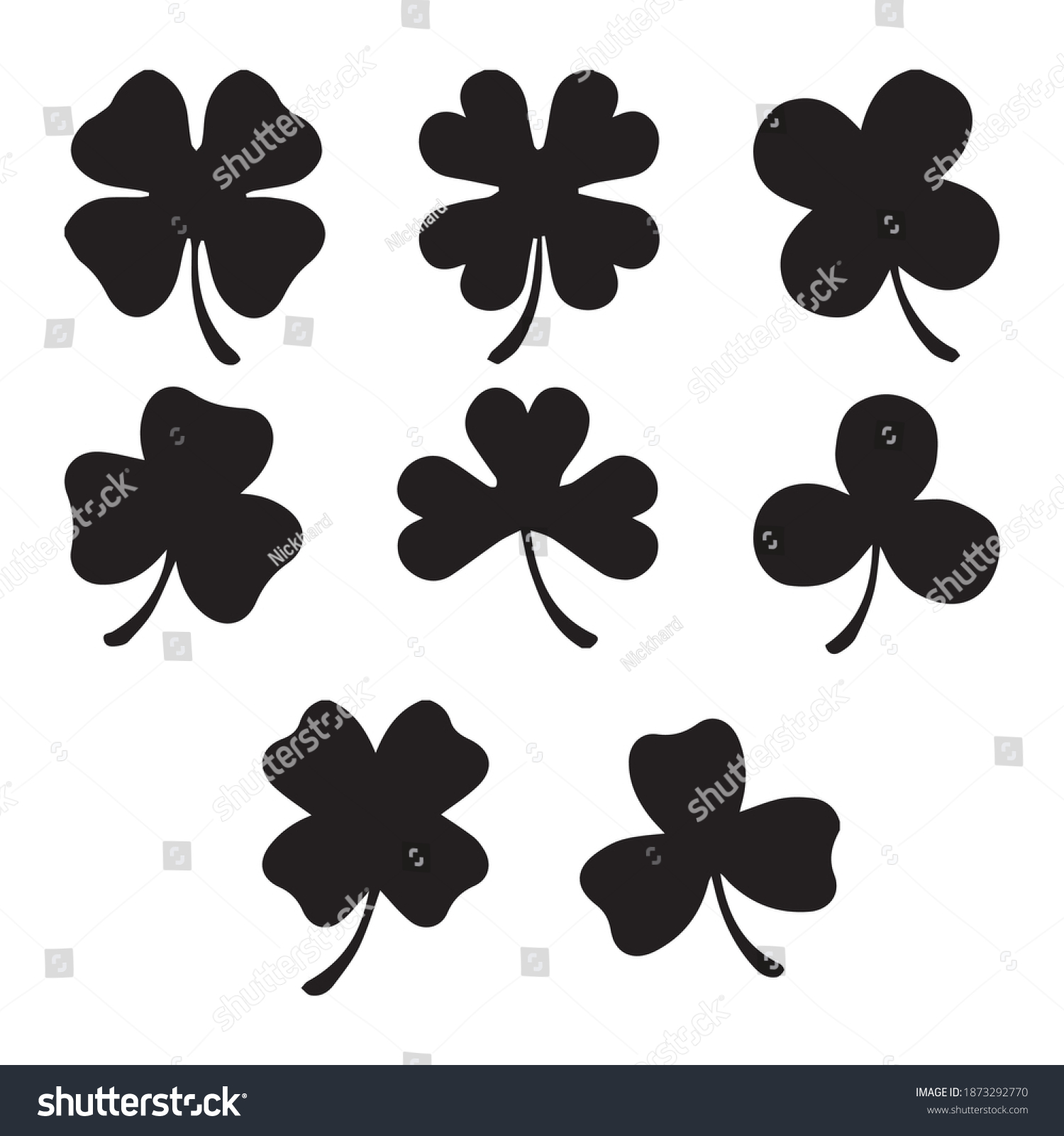 This Clover Vector Design Art Stock Vector (Royalty Free) 1873292770 ...