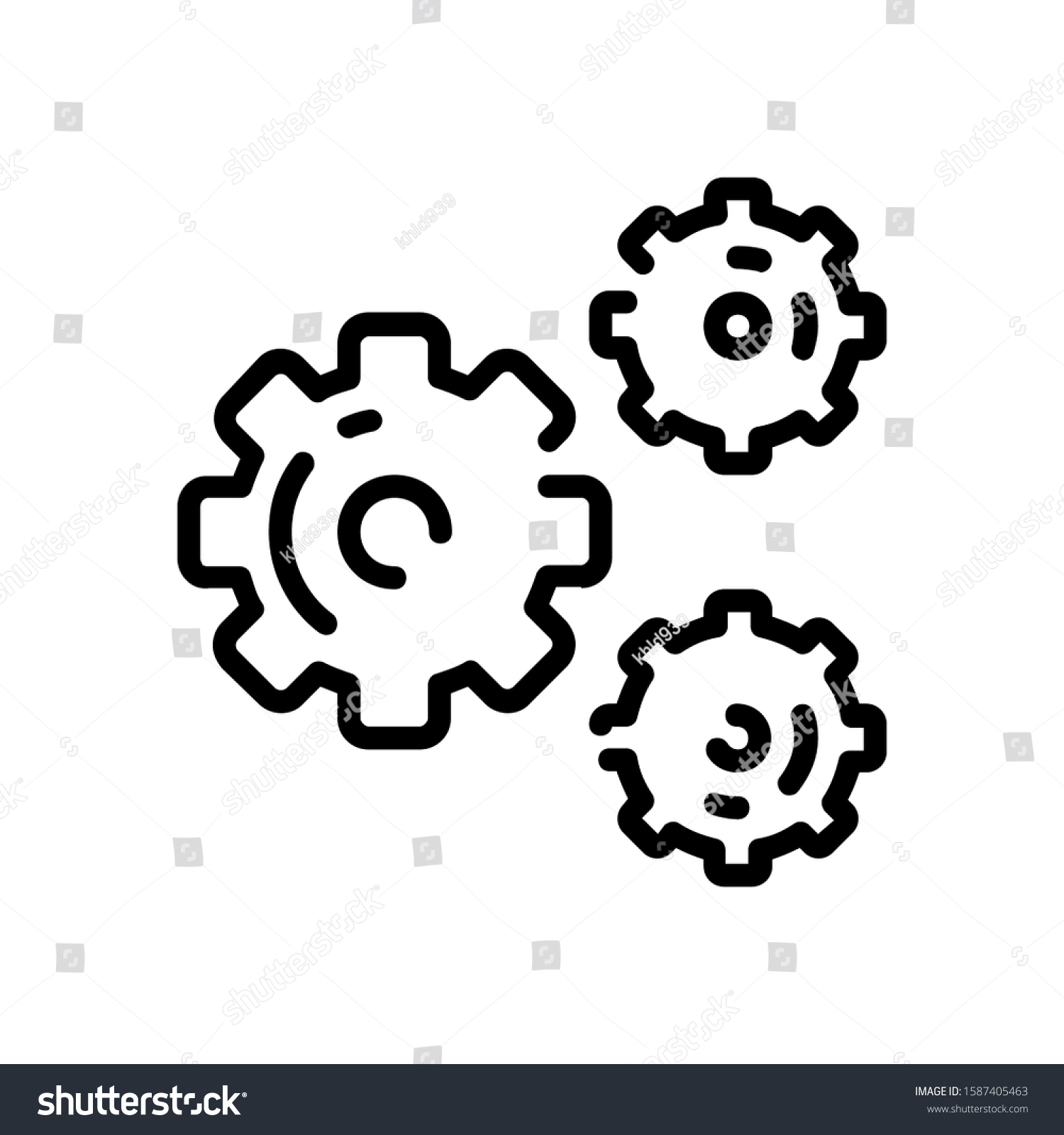 This Configuration Vector Icon White Background Stock Vector (Royalty ...