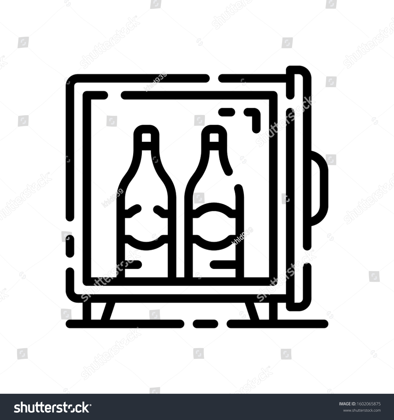 This Mini Fridge Vector Icon White Stock Vector (Royalty Free ...