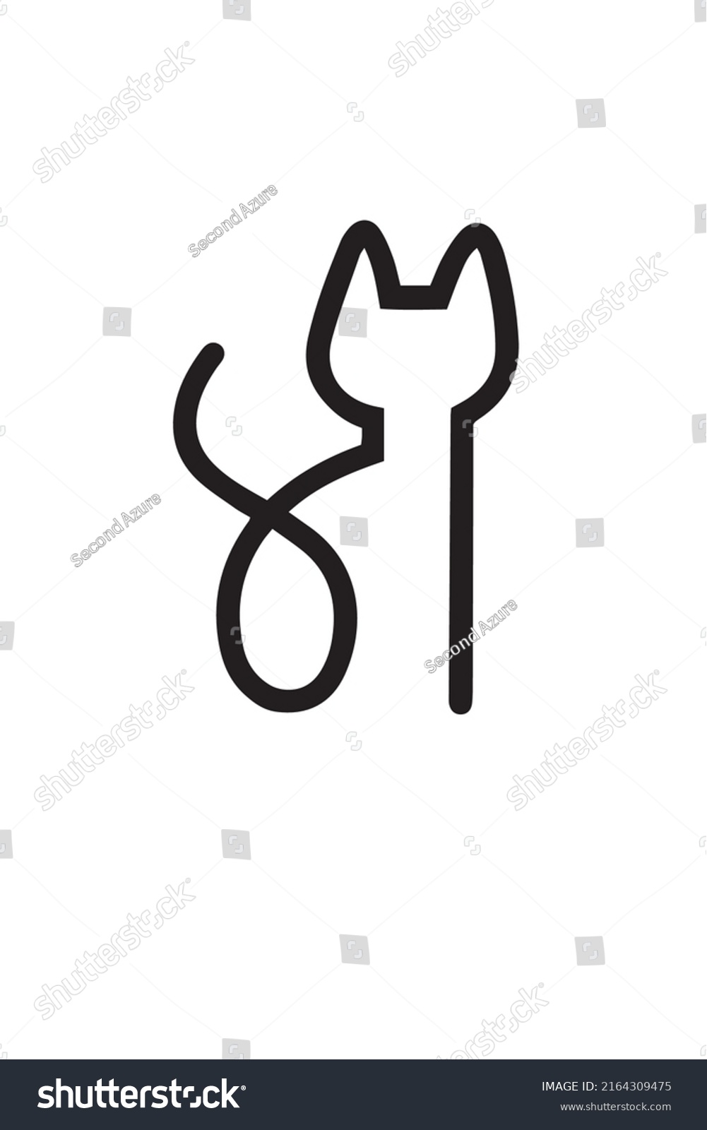 This Best Cat Vector Suitable Design Stock Vector (Royalty Free ...