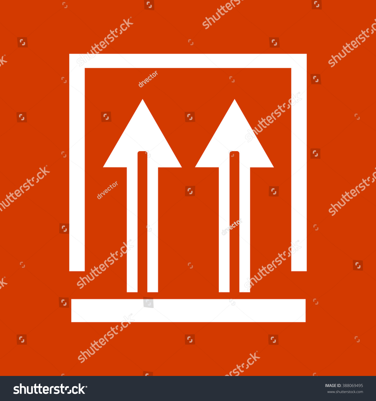 This Side Packaging Symbol Stock Vector (Royalty Free) 388069495 ...