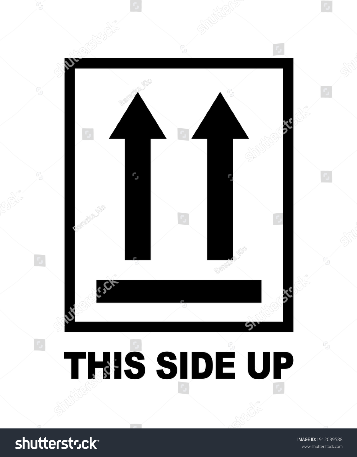 This Side Symbol Frame Vector Stock Vector (Royalty Free) 1912039588 ...