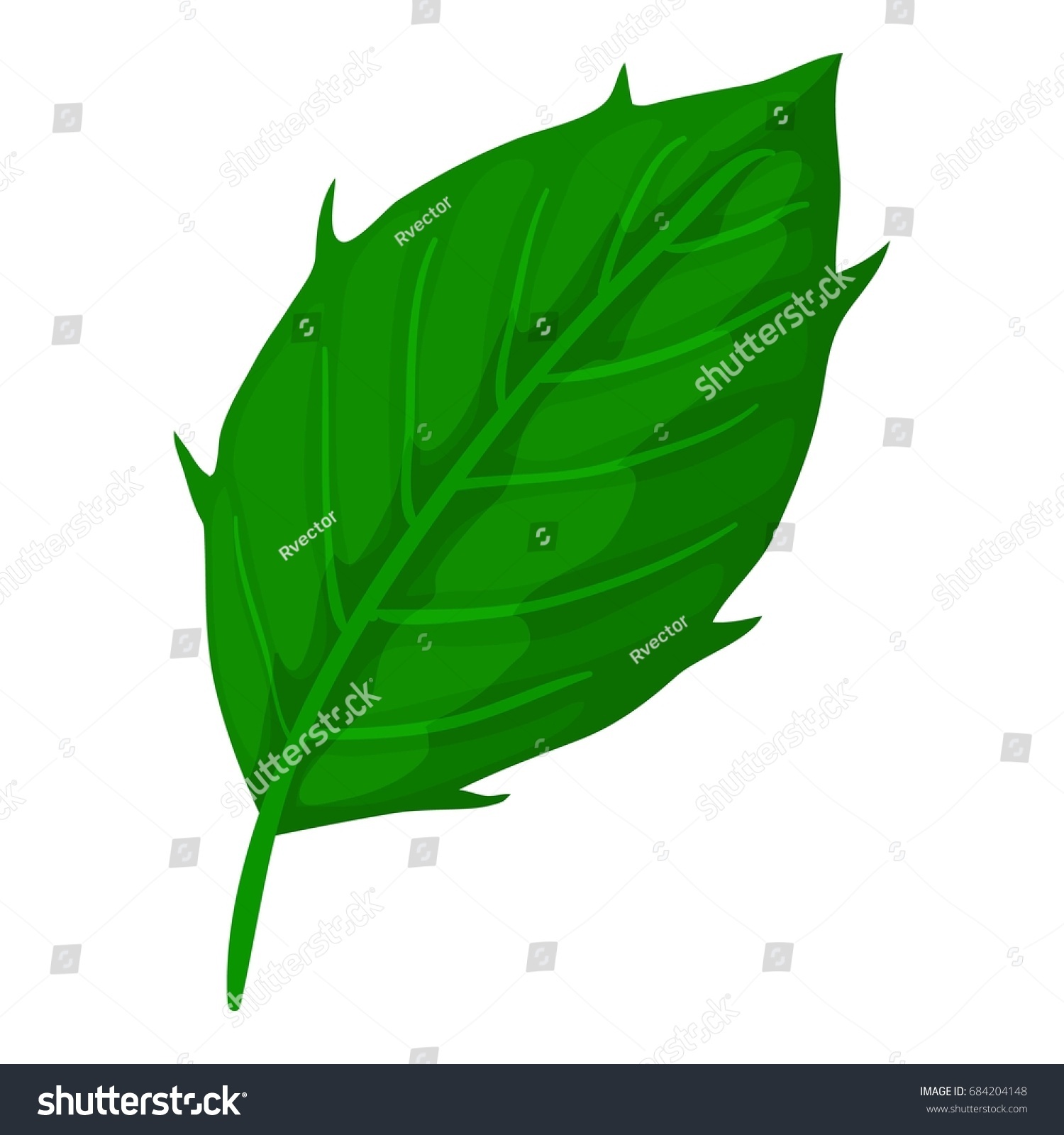 Thistle Leaf Icon Cartoon Style Stock Vector (Royalty Free) 684204148 ...