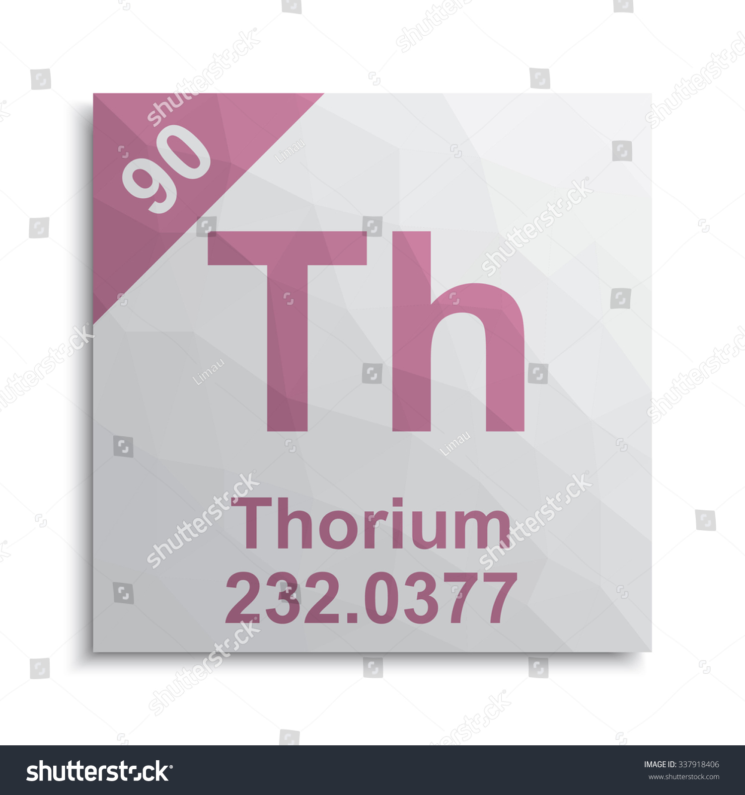 Thorium Element Periodic Table: vector de stock (libre de regalías ...