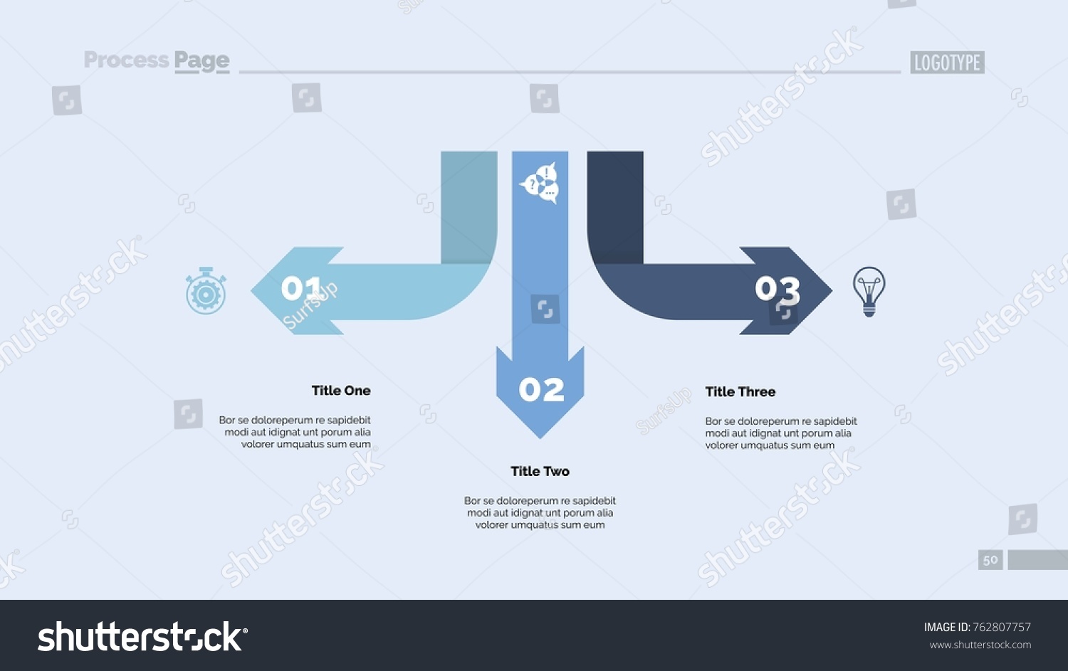 Three Arrow Infographic Diagram Template Stock Vector (Royalty Free ...
