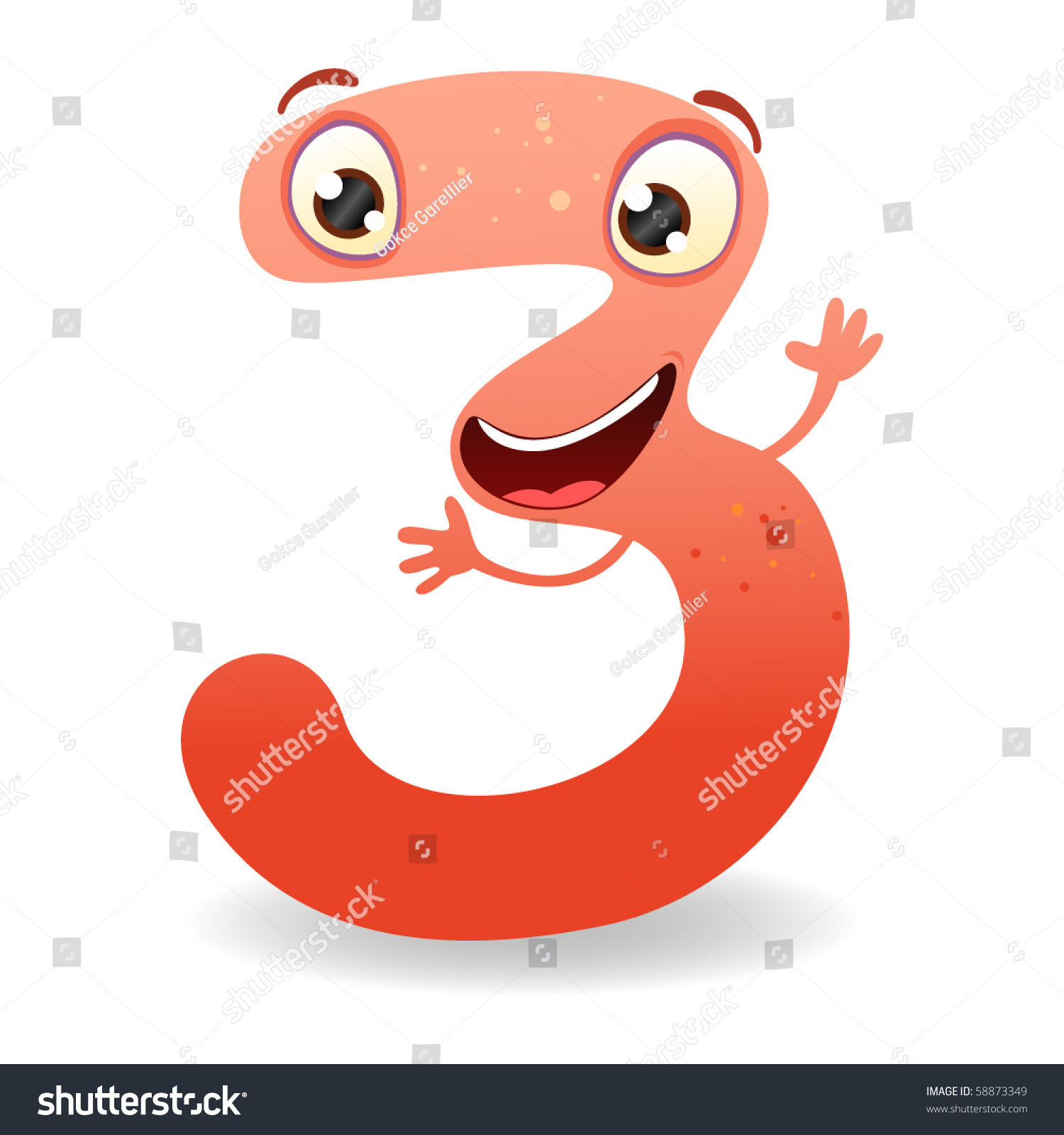 Three Cartoon Character Stock Vector (Royalty Free) 58873349