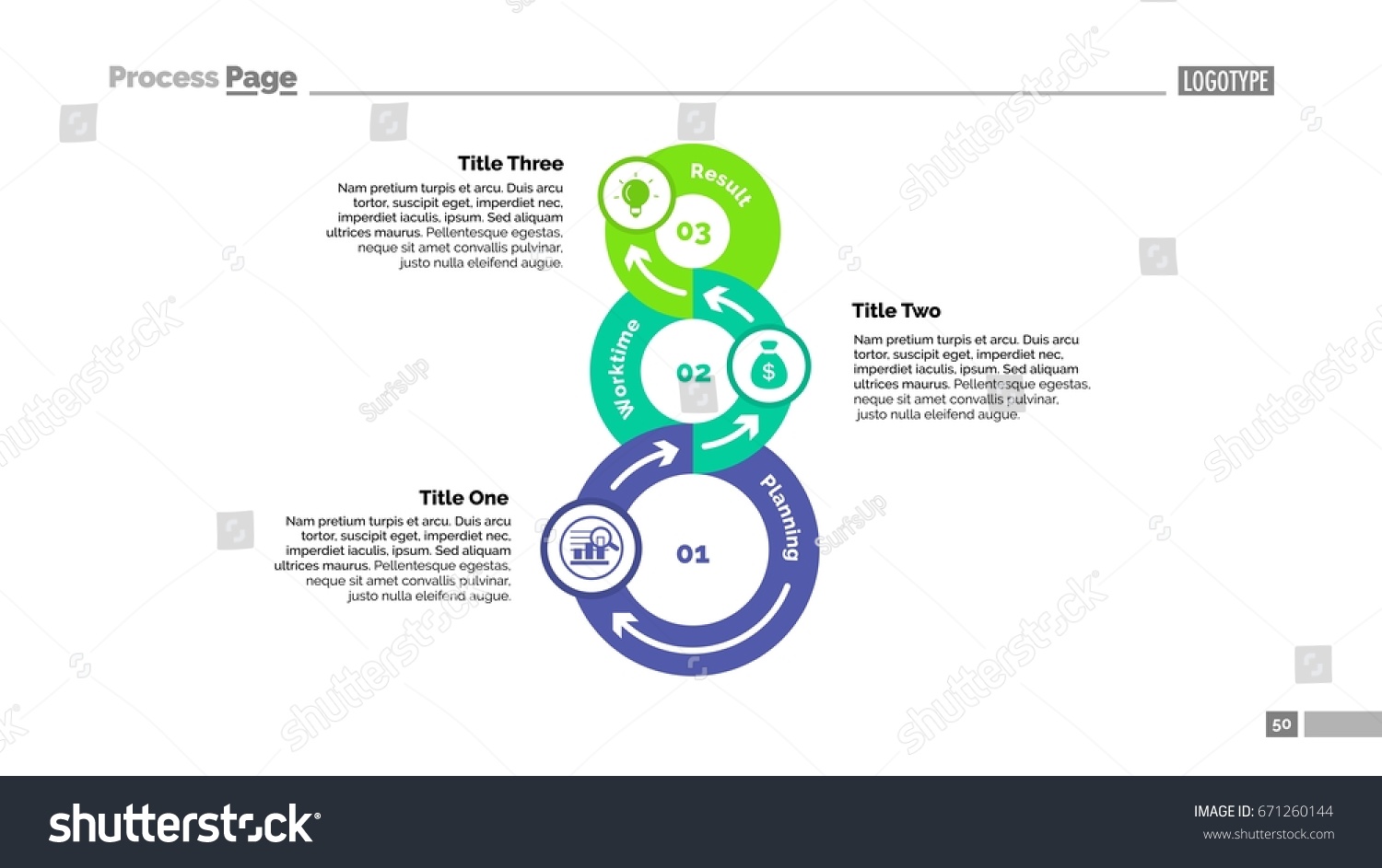 Three Circles Cycle Slide Template: Vector có sẵn (miễn phí bản quyền ...
