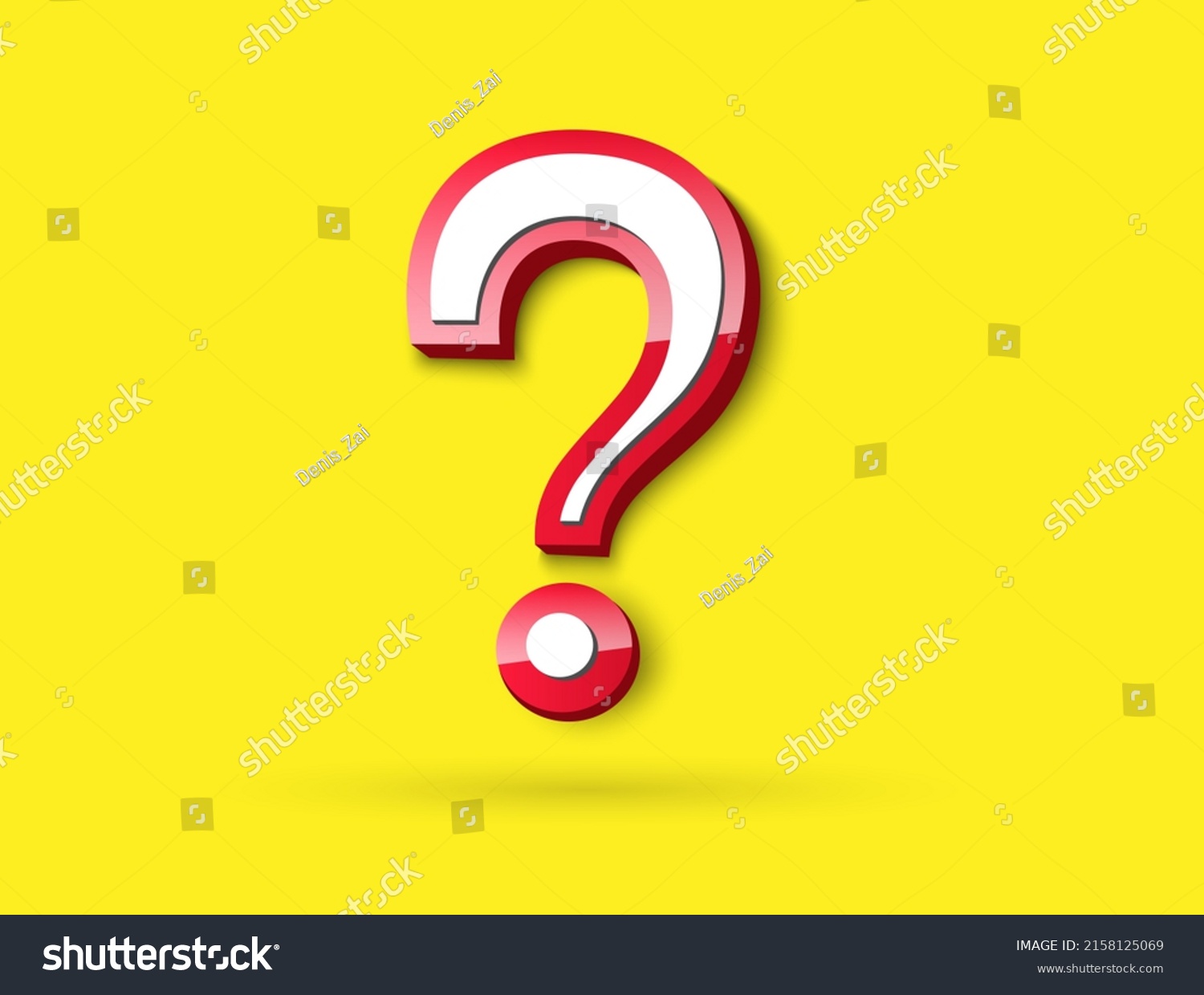 Three 3d Question Marks Query Symbols Stock Vector (Royalty Free ...