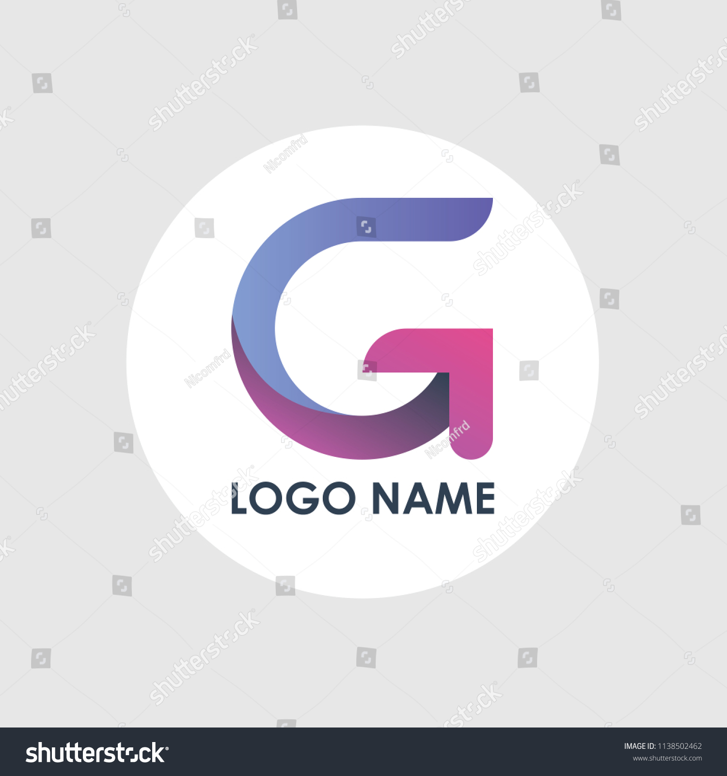 Three Dimension Logo Branding Stock Vector (Royalty Free) 1138502462 ...
