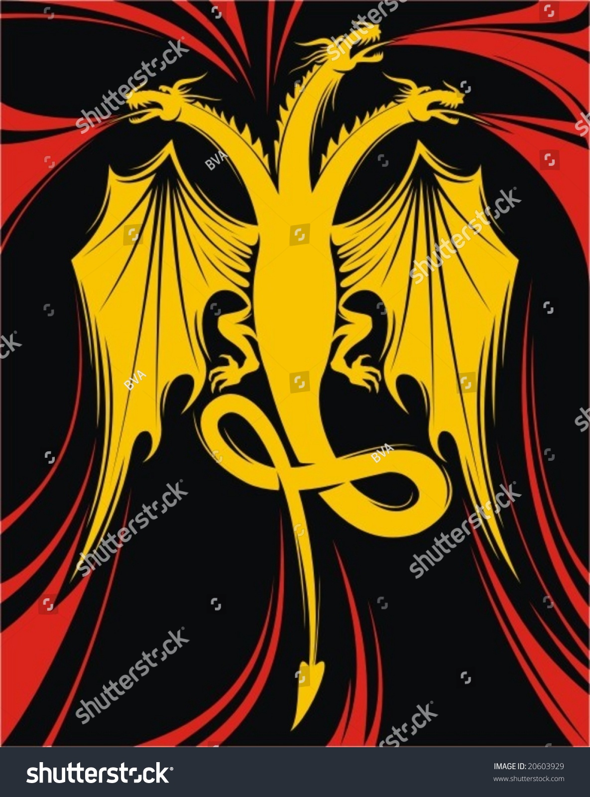 3 Headed Dragon Images