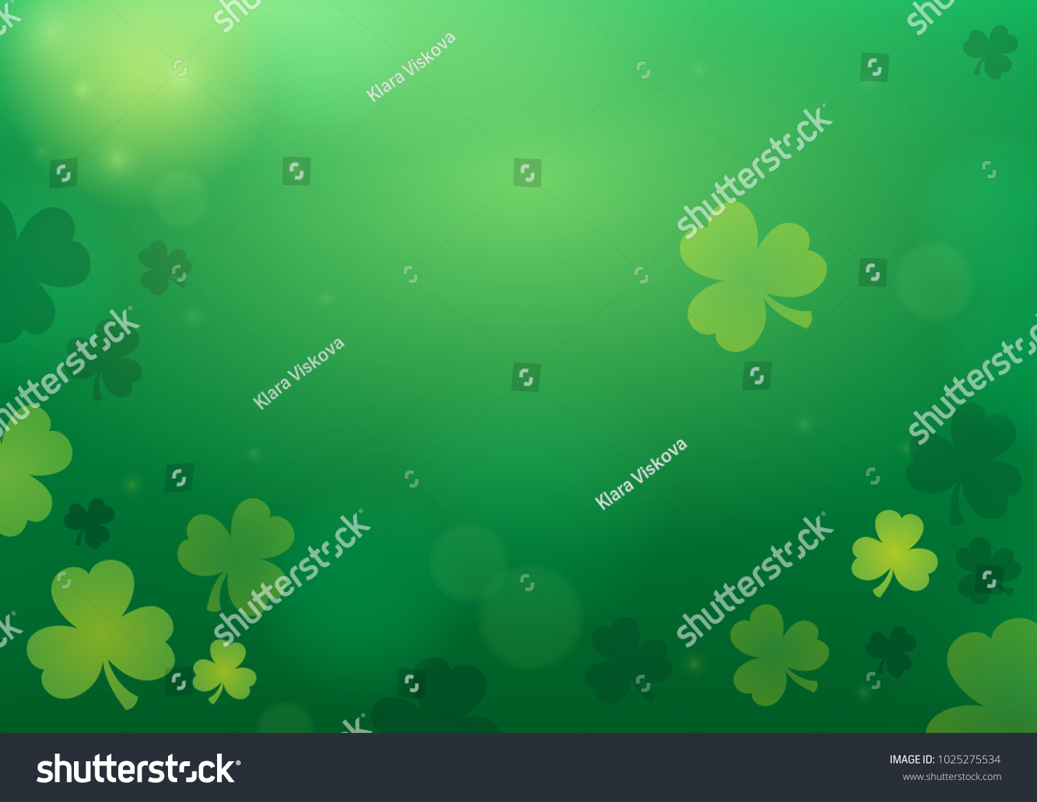 Three Leaf Clover Abstract Background 2 Stock Vector (Royalty Free ...