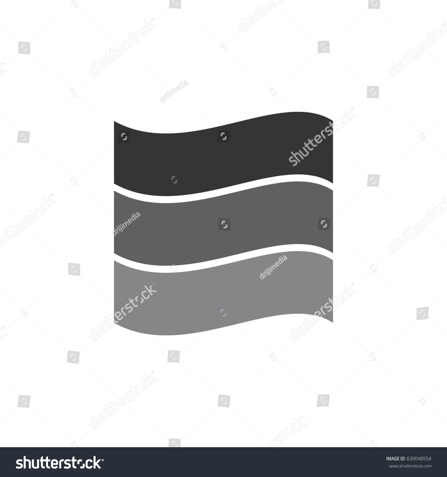 Three Line Flag Logo Stock Vector (Royalty Free) 630048554 | Shutterstock