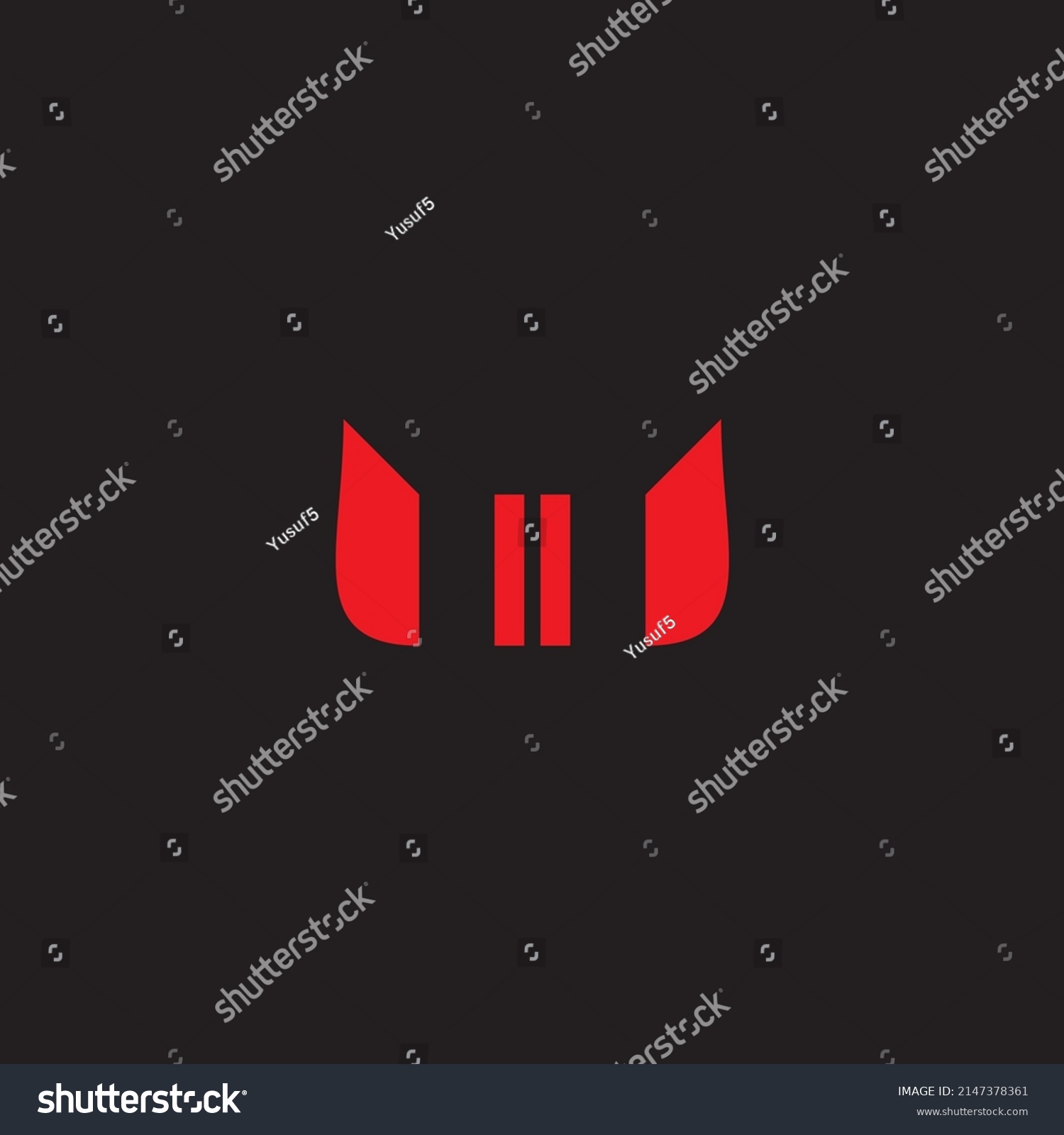 Three Lines Letter W Simple Logo Stock Vector (Royalty Free) 2147378361 ...