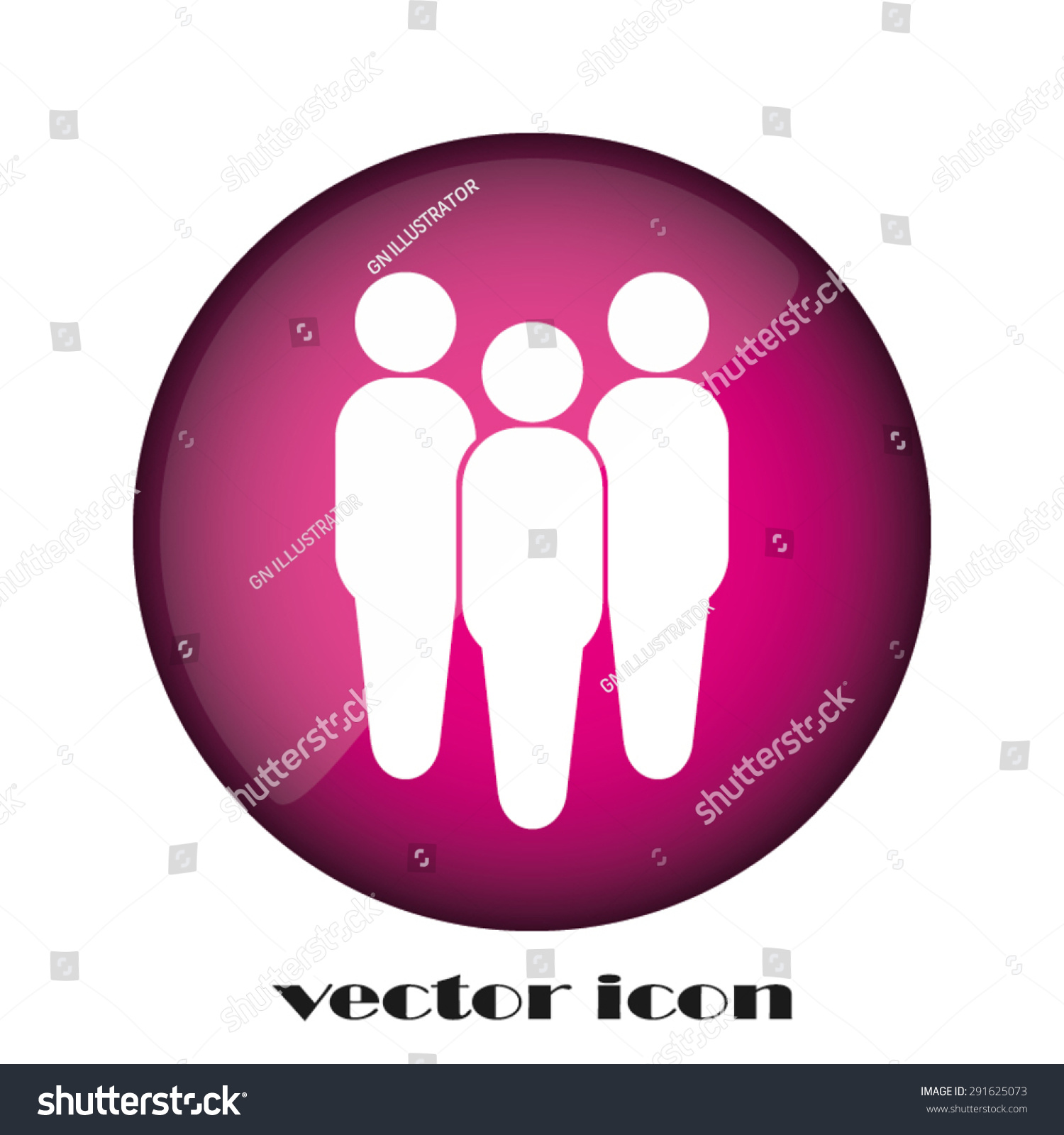 Three People Stock Vector (Royalty Free) 291625073 | Shutterstock